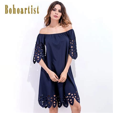 Bohoartist Women Day Dress Bohemian Style White Summer Sexy Casual