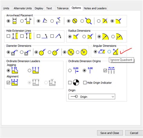 disable use quadrant for angular dimensions autodesk community