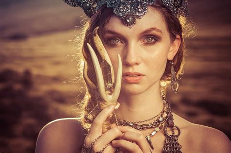 Download Face Green Eyes Necklace Alexandria Basso Redhead Model Woman