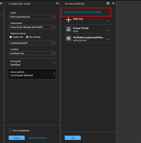 azure virtual machine disk encryption with azure key vault