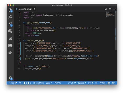 building dynamic environment variables from docker for a single page