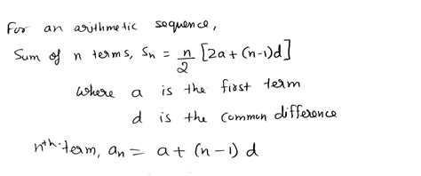 answered find the sum of the first 100 terms of… bartleby
