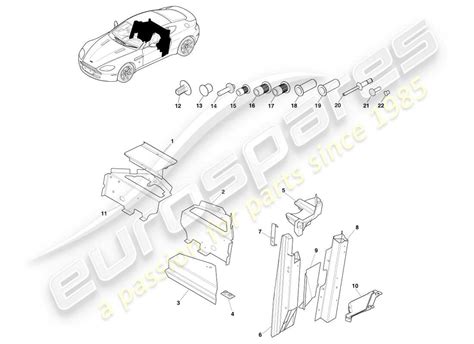 Aston Martin V8 Vantage 2007 Part Diagrams Eurospares