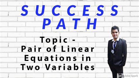 pair of linear equations in two variables class 10 crash