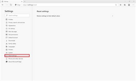 How To Reset Microsoft Edge To Default Settings And Free Up Space