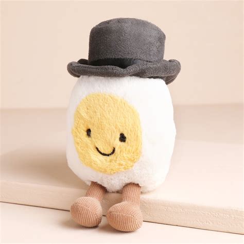 Amuseables Boiled Egg Groom Soft Toy Jellycat Lisa Angel
