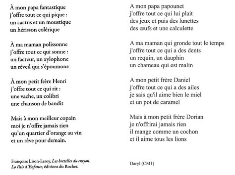 Poeme 2 Strophes 4 Vers