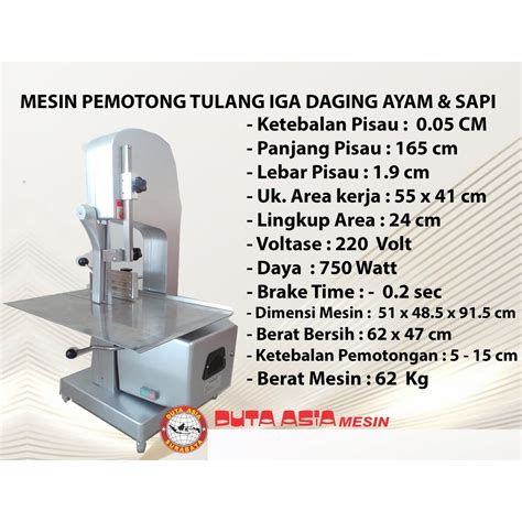Jual Mesin Bone Saw Mesin Pemotong Tulang Iga Tulang Ayam Tulang