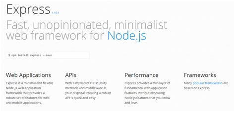 top 10 node js frameworks