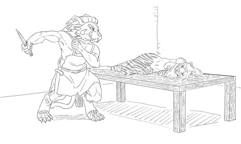 Rule 34 Anthro Apron Apron Only Breasts Captured Charr Clothing