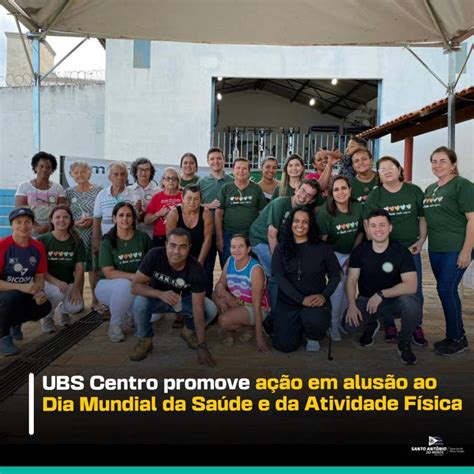 Ubs Centro Promove Ação Em Alusão Ao Dia Mundial Da Saúde E Da