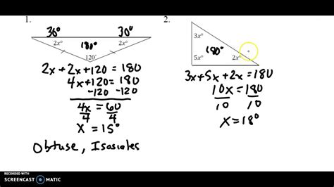 7 3b The Triangle Sum Theorem Youtube