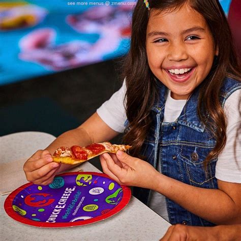 Carta De Pizzería Chuck E Cheese Billings