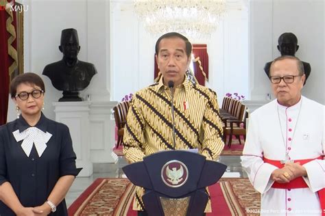 Kunjungan Bersejarah Jokowi Ucapkan Selamat Datang Kepada Sri Paus