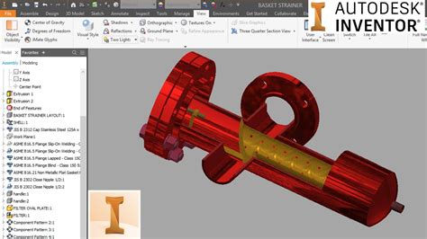 autodesk inventor tutorial l autodesk inventor section view l inventor
