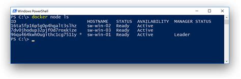 getting started with docker swarm mode on windows 10