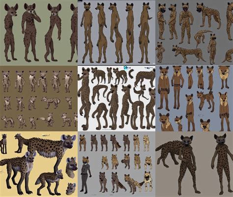 Hyena Fursuit Reference Sheet