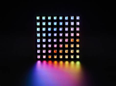 flexible adafruit dotstar matrix 8x8 64 rgb led pixels id 2734 49