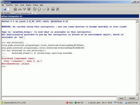 jython plugin [vuze automation plugin]
