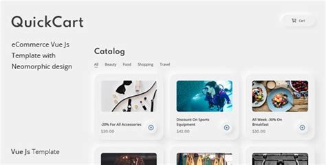[free download] quickcart one page ecommerce vue js