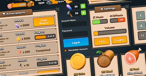 simple fantasy ui 2d icons unity asset store
