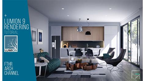 lumion 9 interior rendering tutorials living and dining room 2 youtube