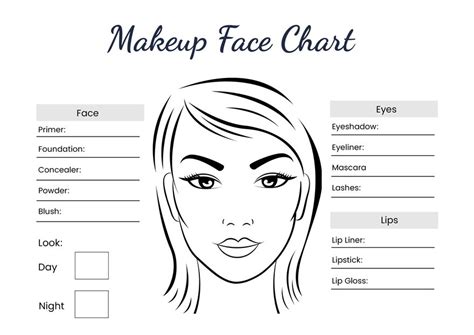 Face Chart In Illustrator Pdf Download