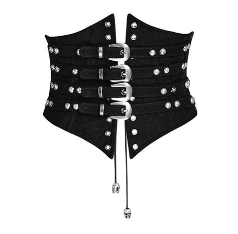 Steampunk Vintage Retro Underbust Corset Waist Belt Sexy Leather