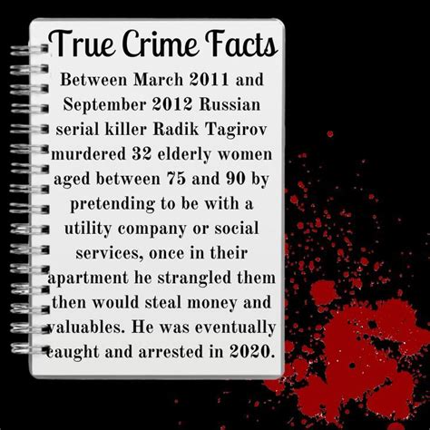 True Crime Fact 102 True Crime Facts Crime