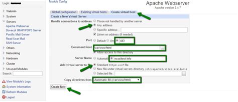 installing an ssl certificate on webmin hosting