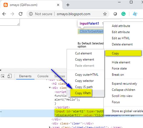 locators for selenium demonstrating xpath expression locator qafox