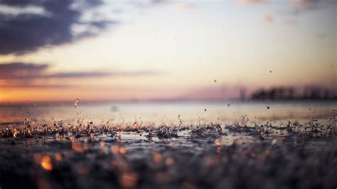 Wallpaper Sunlight Sunset Sea Water Nature Shore Reflection