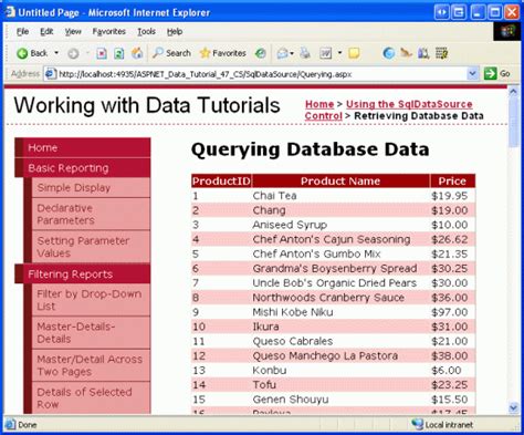 querying data with the sqldatasource control vb microsoft learn