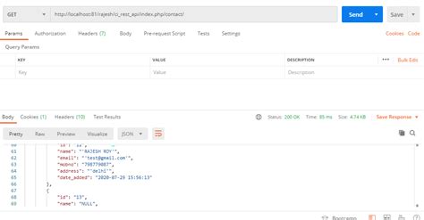 rest api example in codeigniter 3 and mysql crud rest api