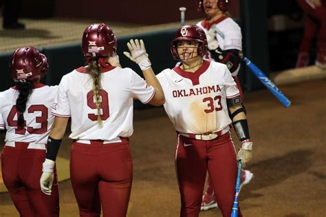 Oklahoma Softball Sooners Never Challenged In Three Game Sweep At