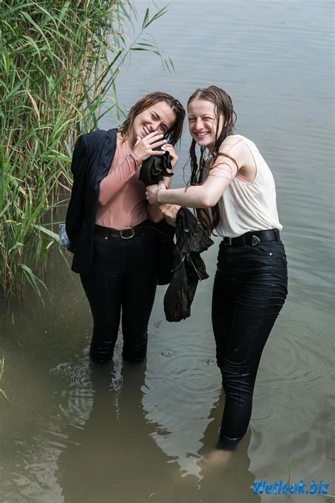 Wetlook Girls In Lake Get Wet In Fully Clothes R Wetlookgirls