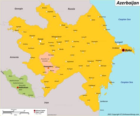 Azerbaijan Map Detailed Maps Of Republic Of Azerbaijan