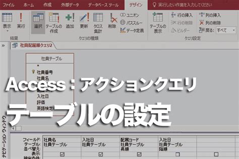 accessのテーブル作成クエリで作成したテーブルの設定がおかしいときの対処方法と名前の変更方法 できるネット