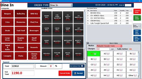point of sale restaurant software restaurant management cafe menu