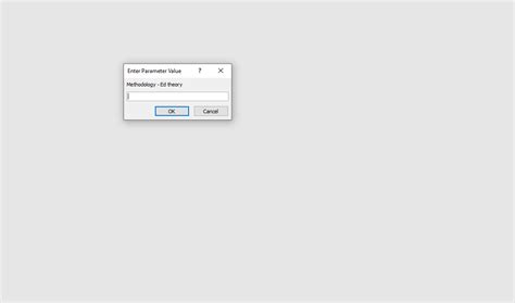 Notes On Fixing An “enter Parameter Value” Bug In Microsoft Access