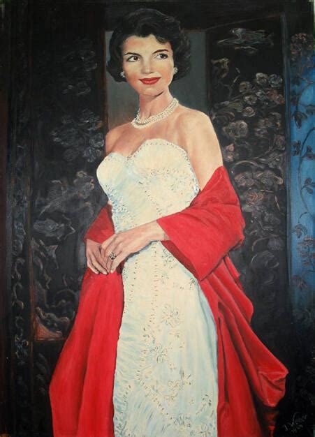 Portrait Of Jacqueline Kennedy In Formal Gown All Artifacts The
