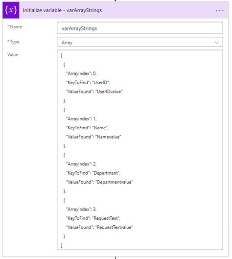 power automate get value from array knowhere365