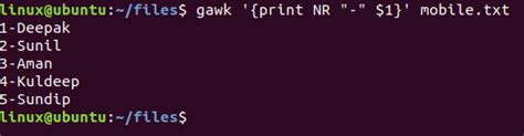 gawk command in linux with examples geeksforgeeks
