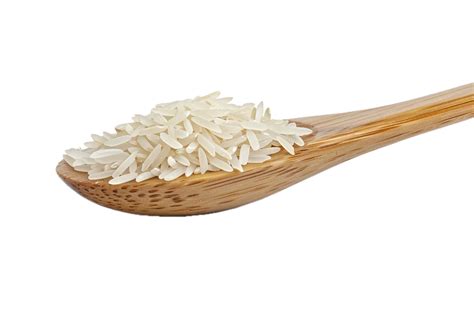 Ai Generated Raw White Rice Grains On Wooden Spoon Png 41149792 Png