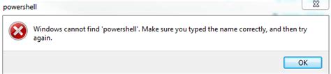 windows run command doesn t find powershell anymore stack overflow