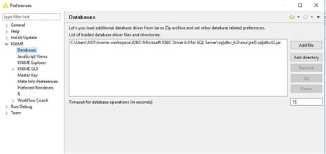 microsoft sql server connector knime analytics platform knime