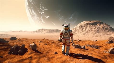 رائد فضاء في المدار بين الكواكب 3d التوضيح مع نسخة Space رائد فضاء 3d