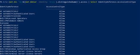 get active directory users permissions report shellgeek