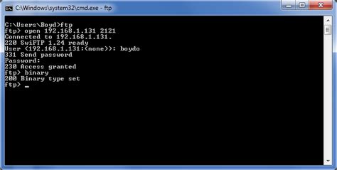 ftp and the difference between ascii and binary modes