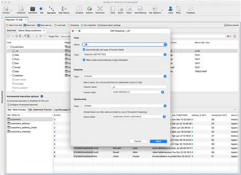 mongodb to sql migration export mongodb collections to sql